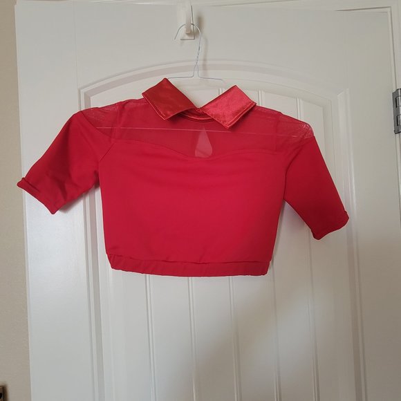 Weissman | Costumes | Red Crop Top Dance Costume | Poshmark
